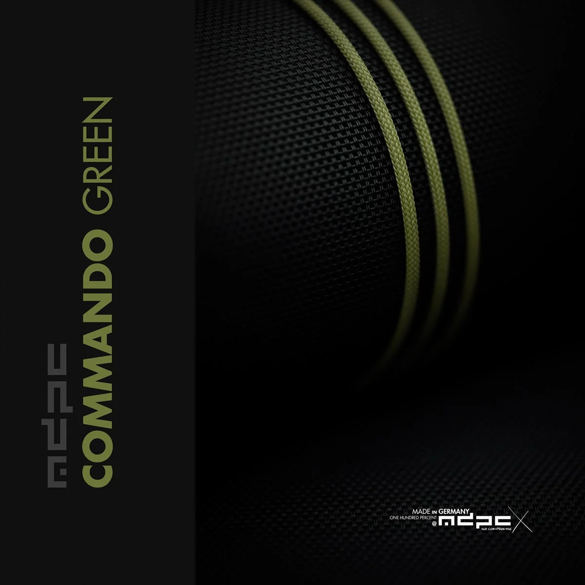 สายถัก MDPC-x COMMANDO-GREEN xtc 5m - สายถักแต่งคอม OREiONCUSTOM MDPC-x