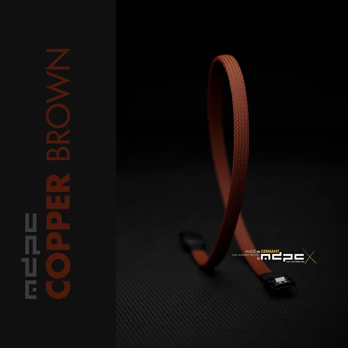 สายถัก MDPC-x COPPER-BROWN medium 1m - สายถักแต่งคอม OREiONCUSTOM MDPC-x