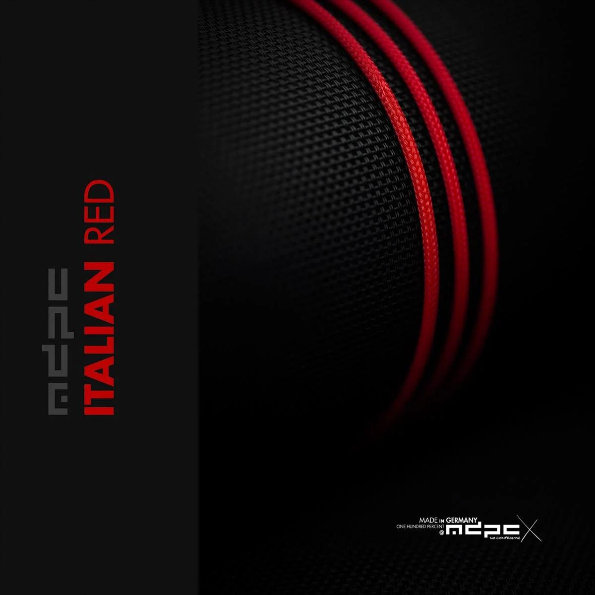 สายถัก MDPC-x ITALIAN-RED xtc 5m - สายถักแต่งคอม OREiONCUSTOM MDPC-x