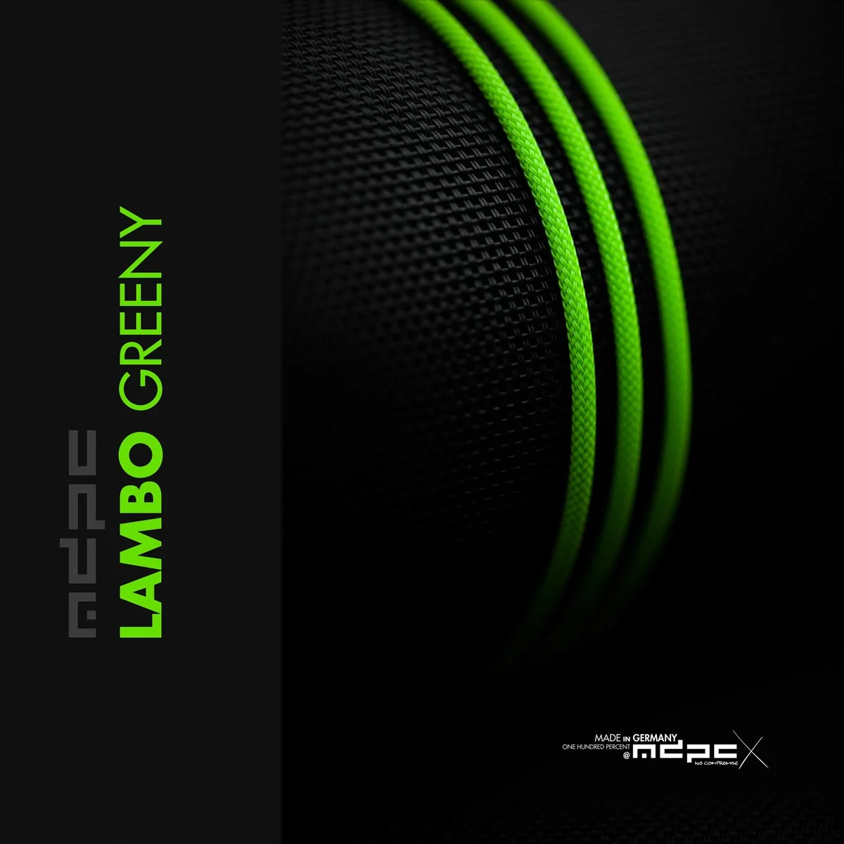 สายถัก MDPC-x LAMBO-GREENY xtc 5m - สายถักแต่งคอม OREiONCUSTOM MDPC-x