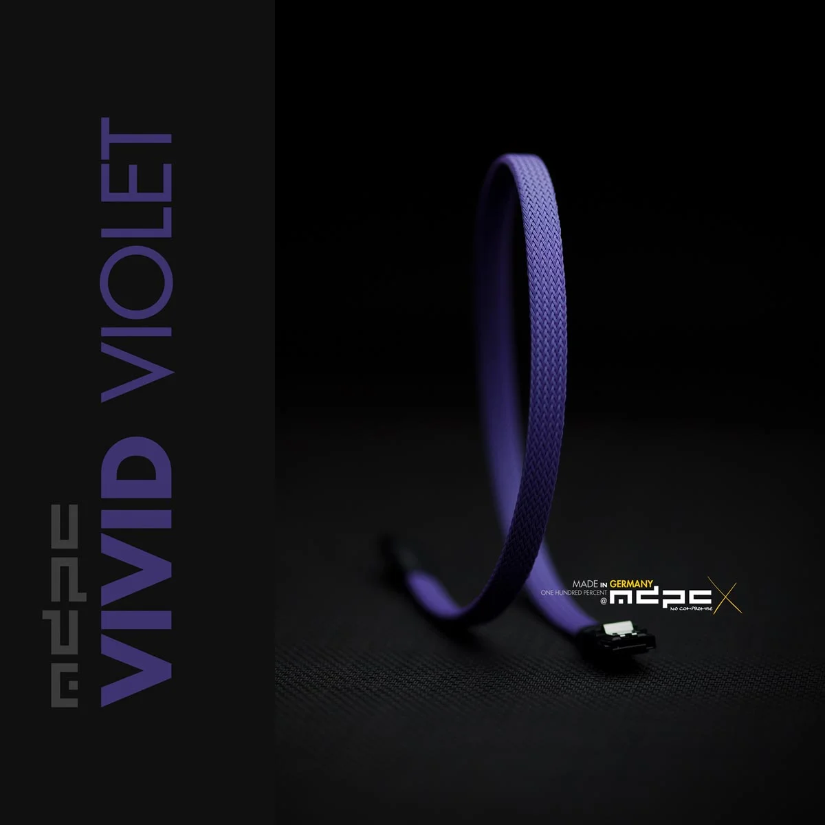 สายถัก MDPC-x vivid violet medium 1m - สายถักแต่งคอม OREiONCUSTOM MDPC-x