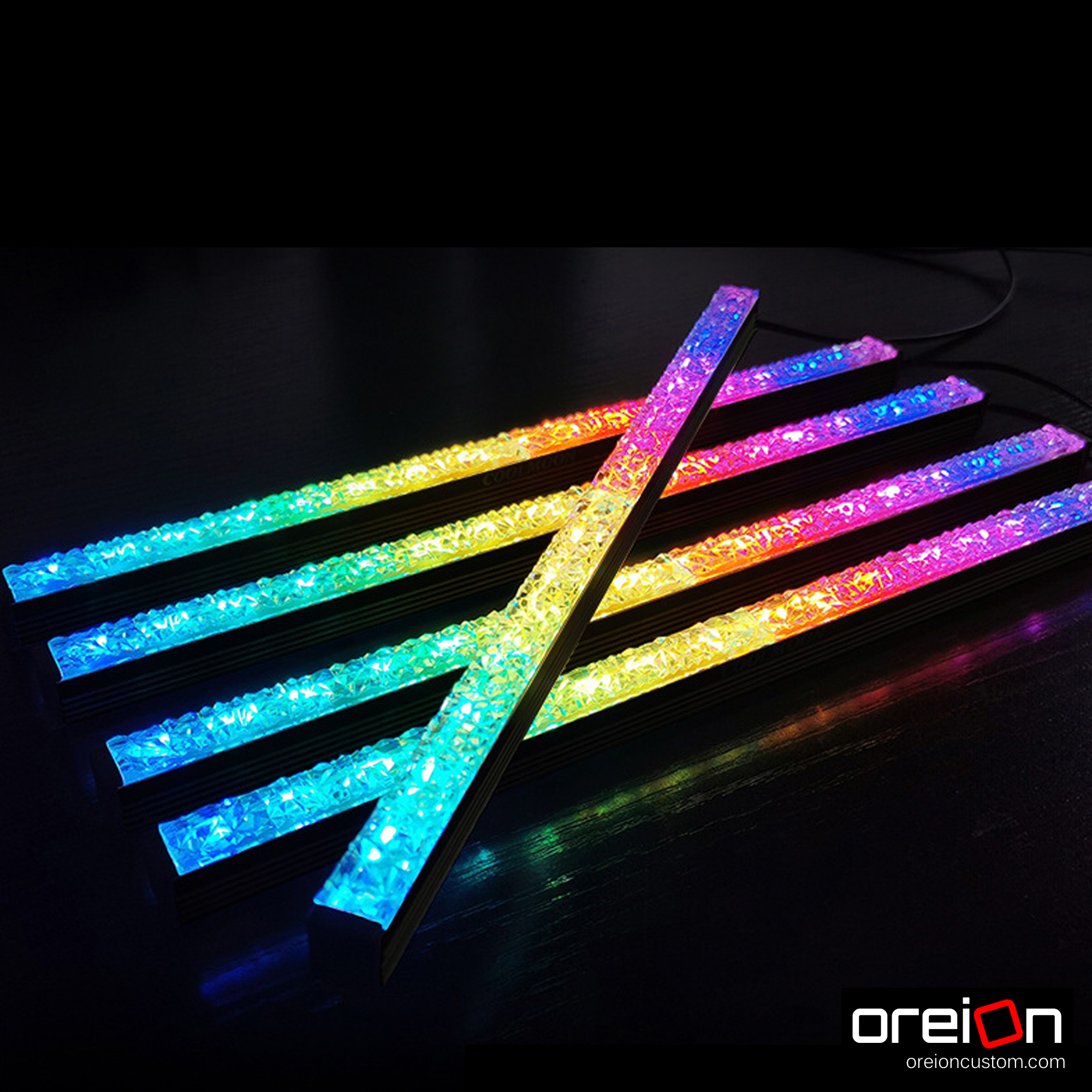แท่งไฟ LIGHT BAR Diamond ray แต่งคอม COOLMOON 3pin ARGB